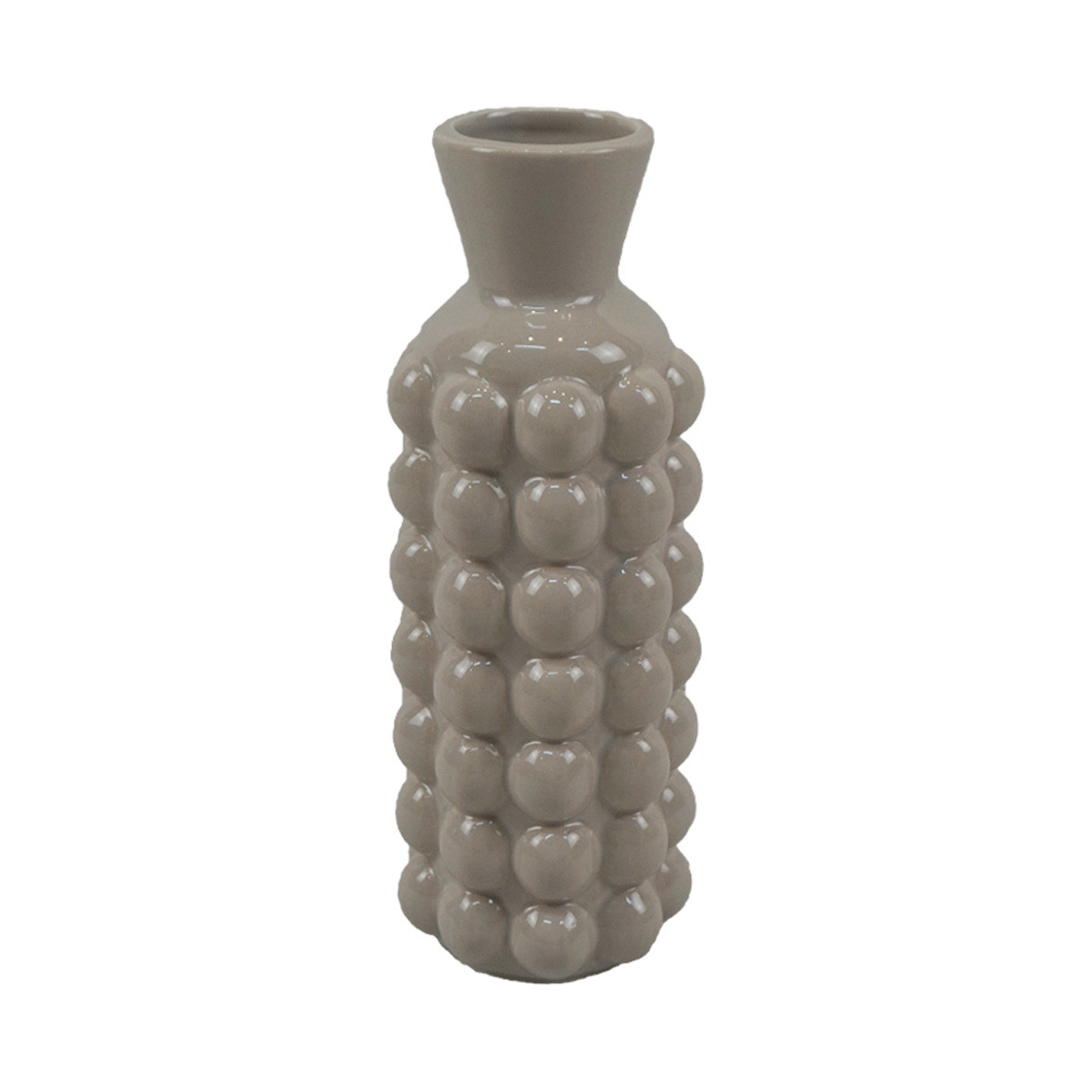 Decorative Dolomite Bubble Vase, Gray