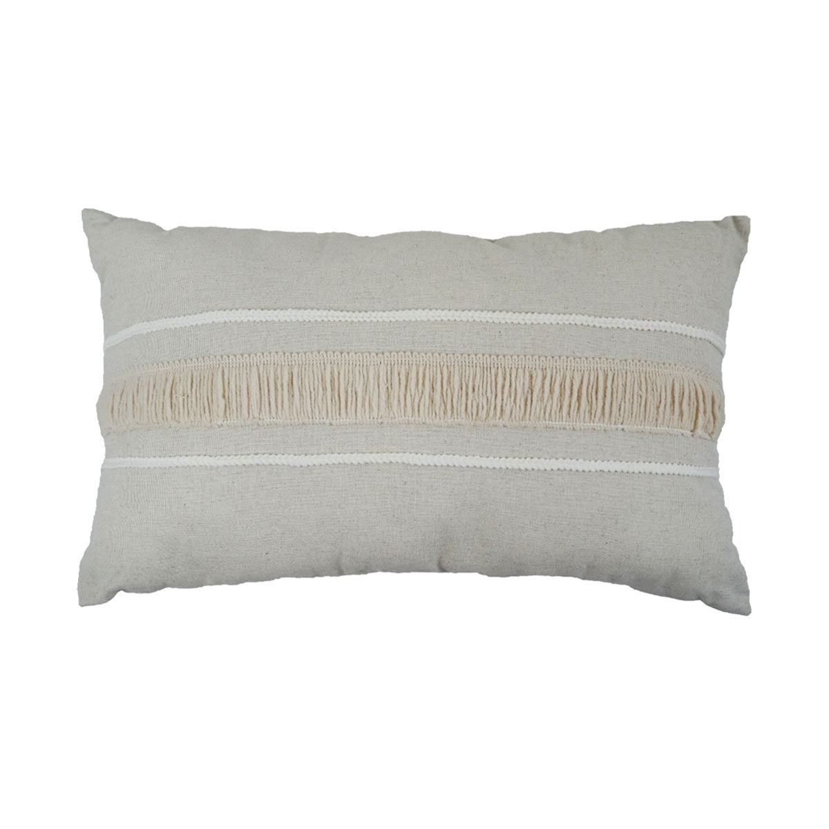 Decorative Rectangular Lumbar Pillow, 12 in x 20 in