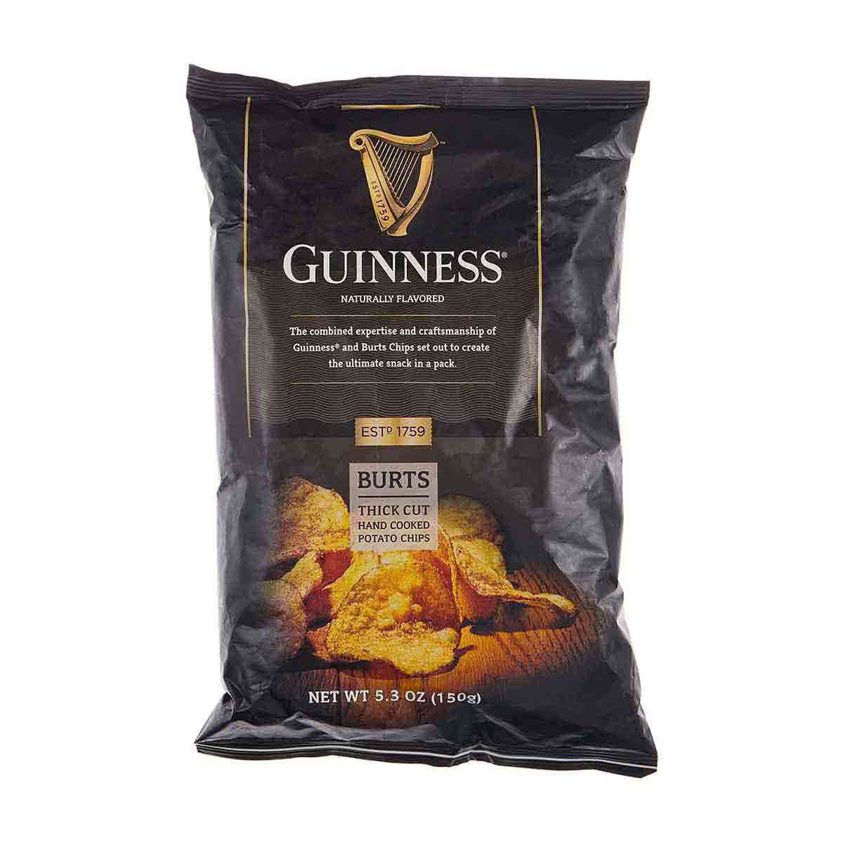 Burt's British Hand Cooked Potato Chips, Guinness