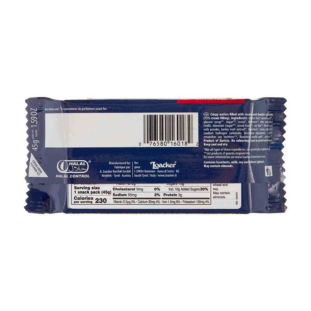 Loacker Wafer, Chocolate