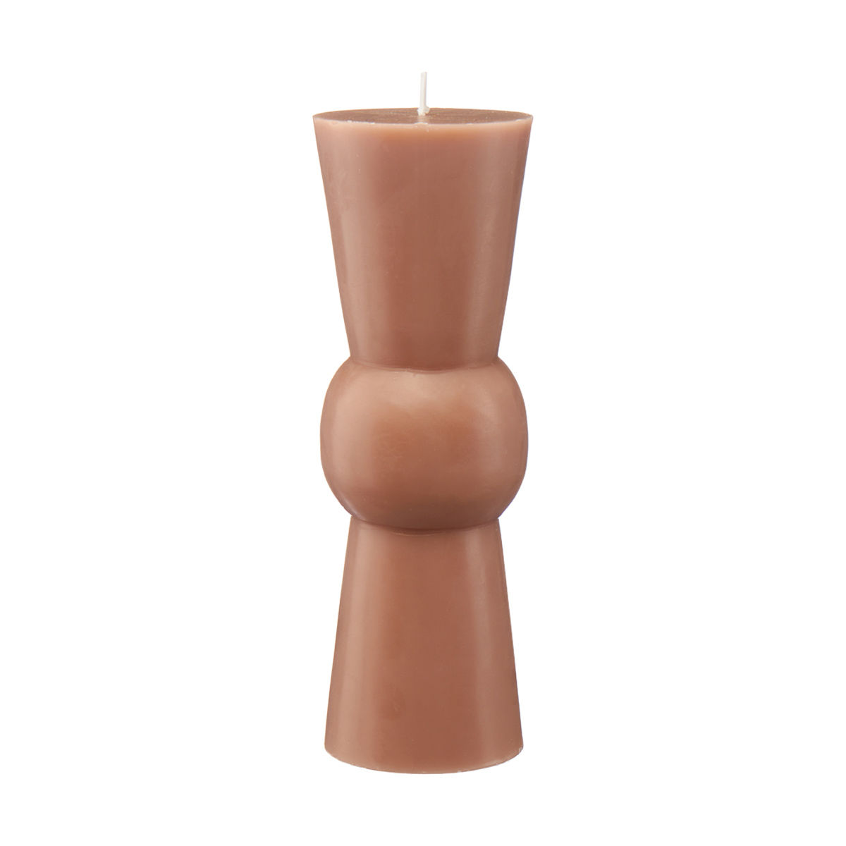 Abstract Sculpted Candle, Cream