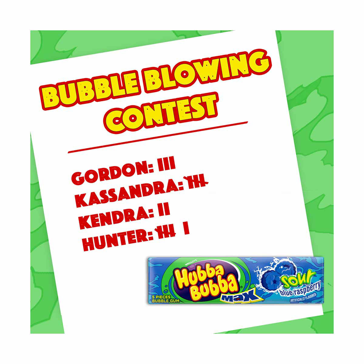 HUBBA BUBBA Sour Blue Raspberry