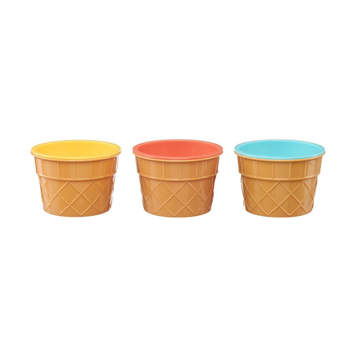 Ice Cream Shaped Bowls, 3 Count