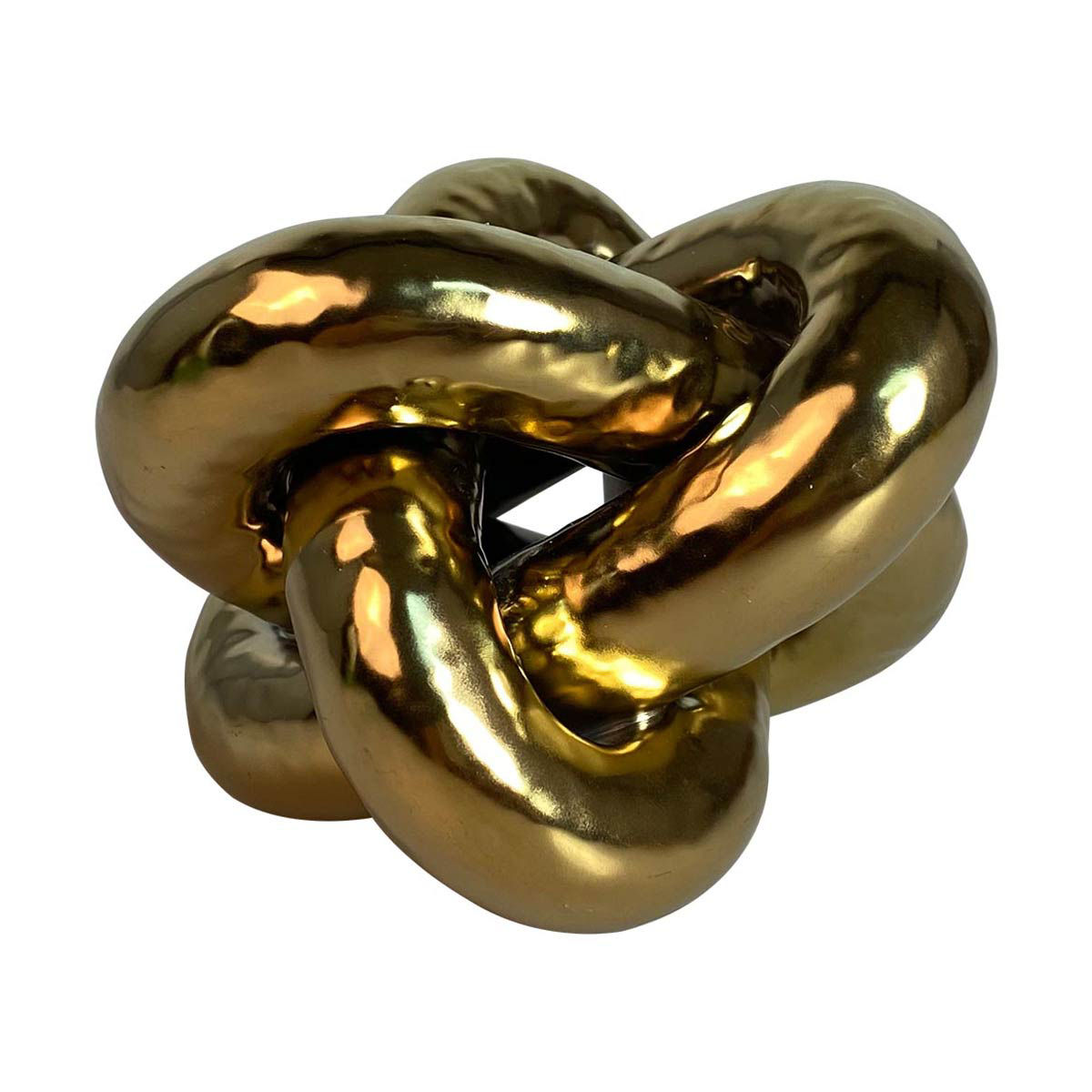 Ceramic Knot Décor, Gold