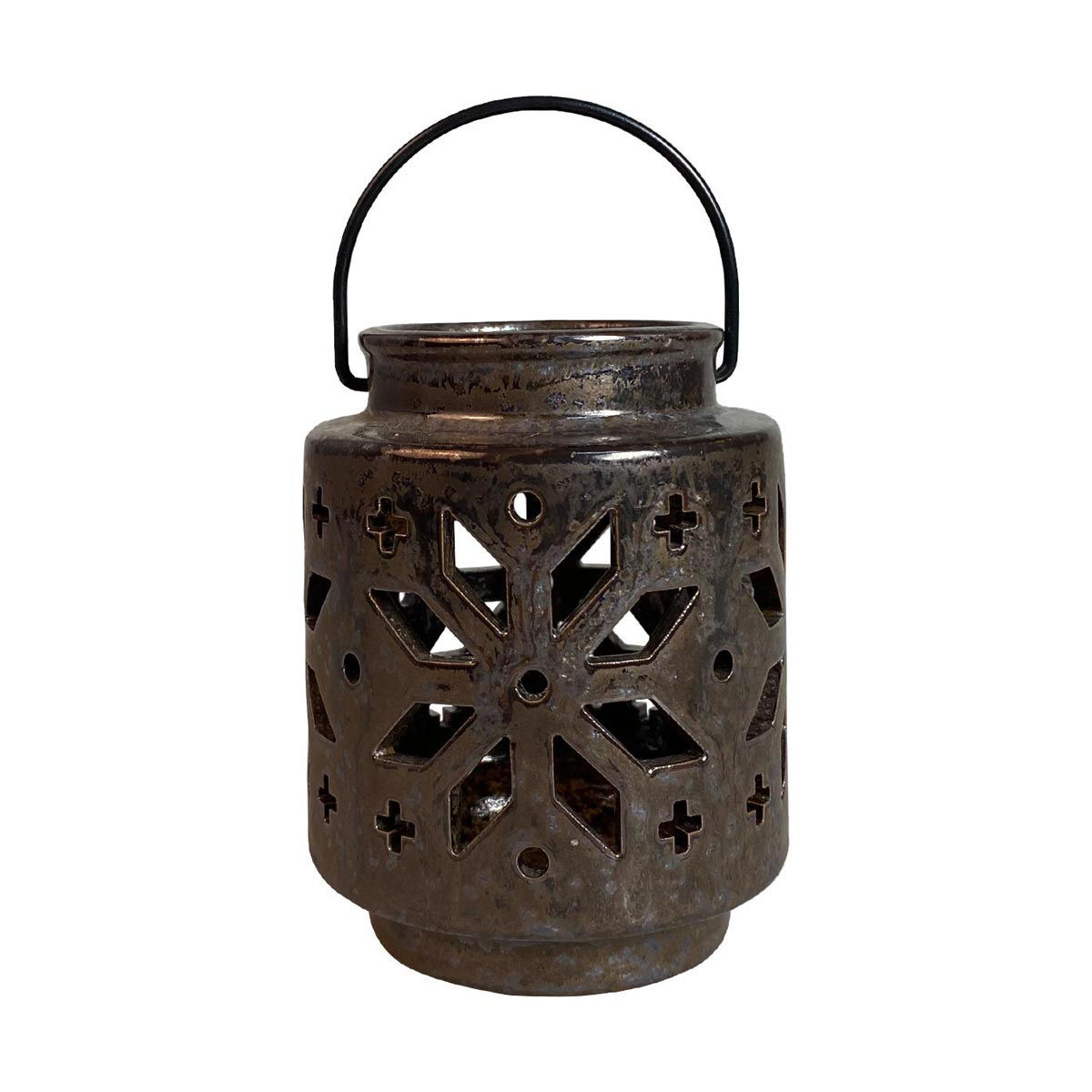 Ceramic Lantern, Bronze