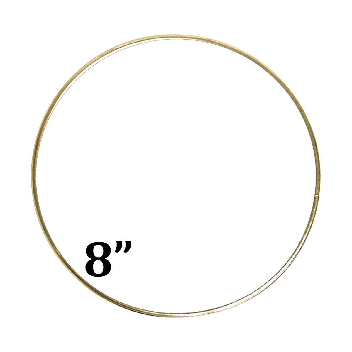 Round Brass Ring, 8 in