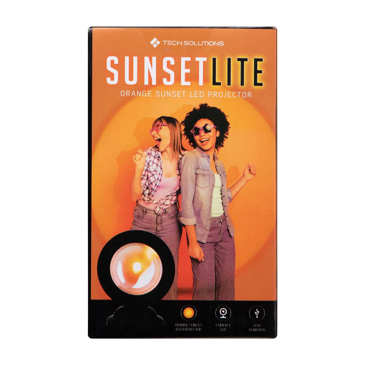 TechSolutions SunsetLite Orange Sunset LED Projector