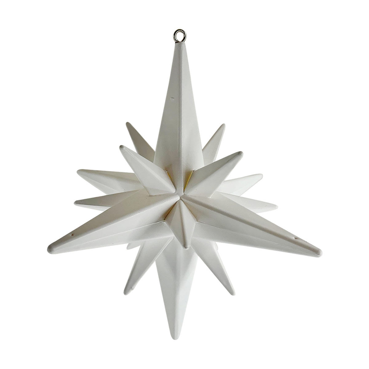 Plastic Large Spike Décor, White