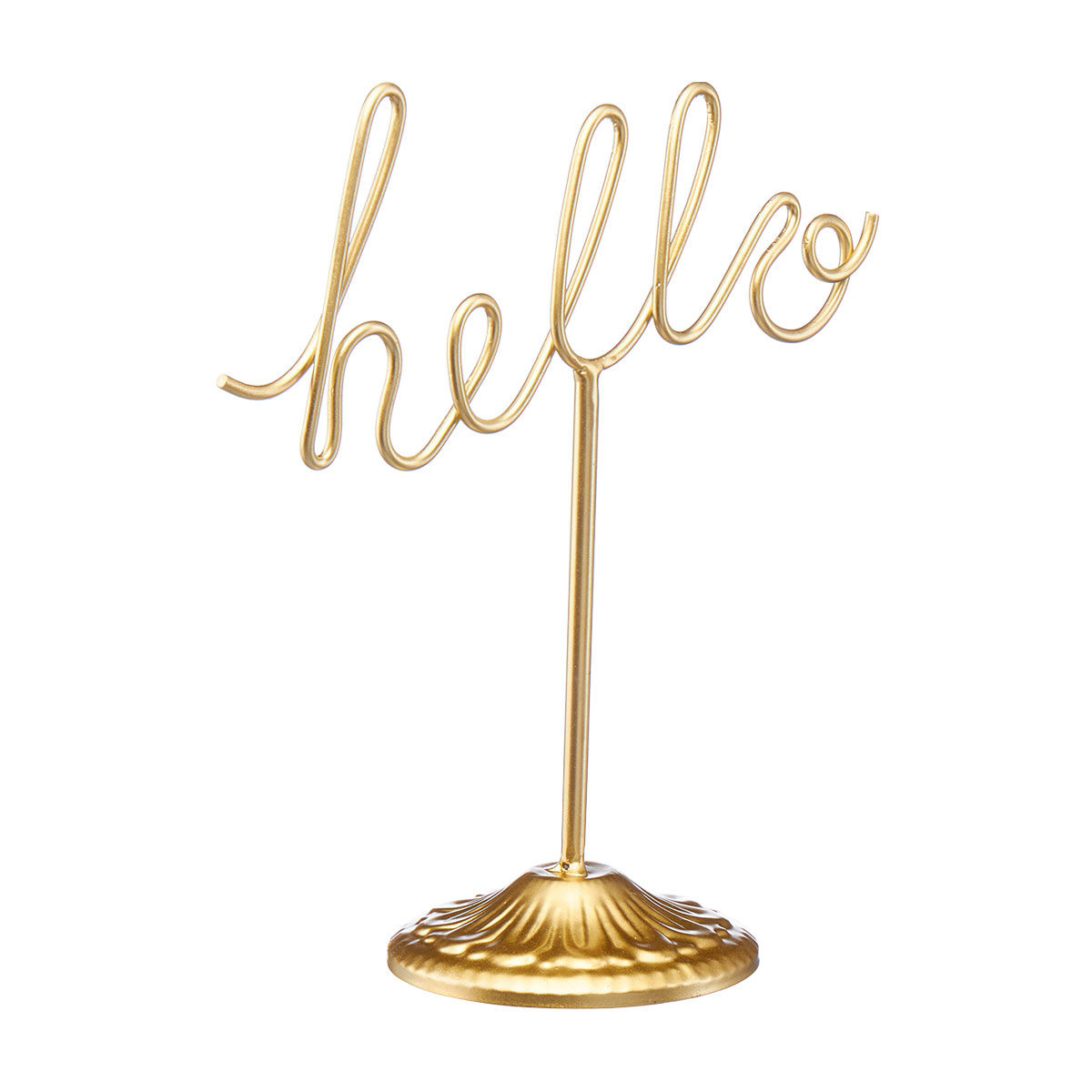'Hello' Table Sign