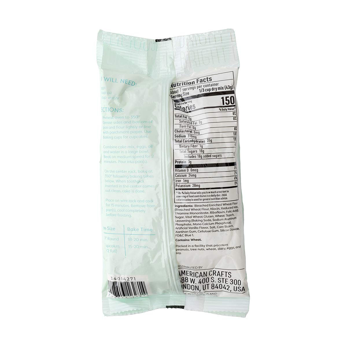 Sweetshop Vanilla Flavor Cake Mix, Blue, 10 oz