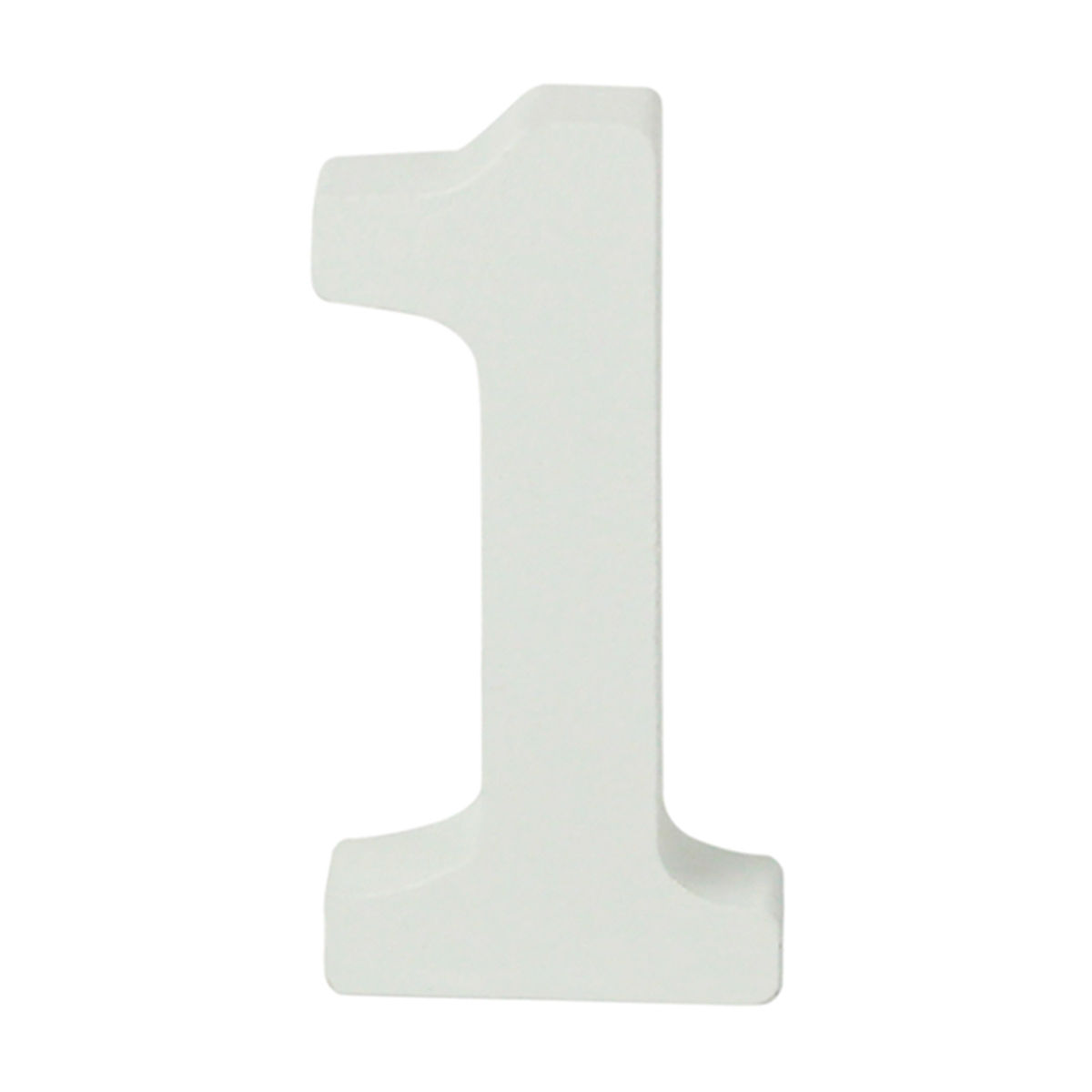 Make Shoppe Wooden Number 1, White