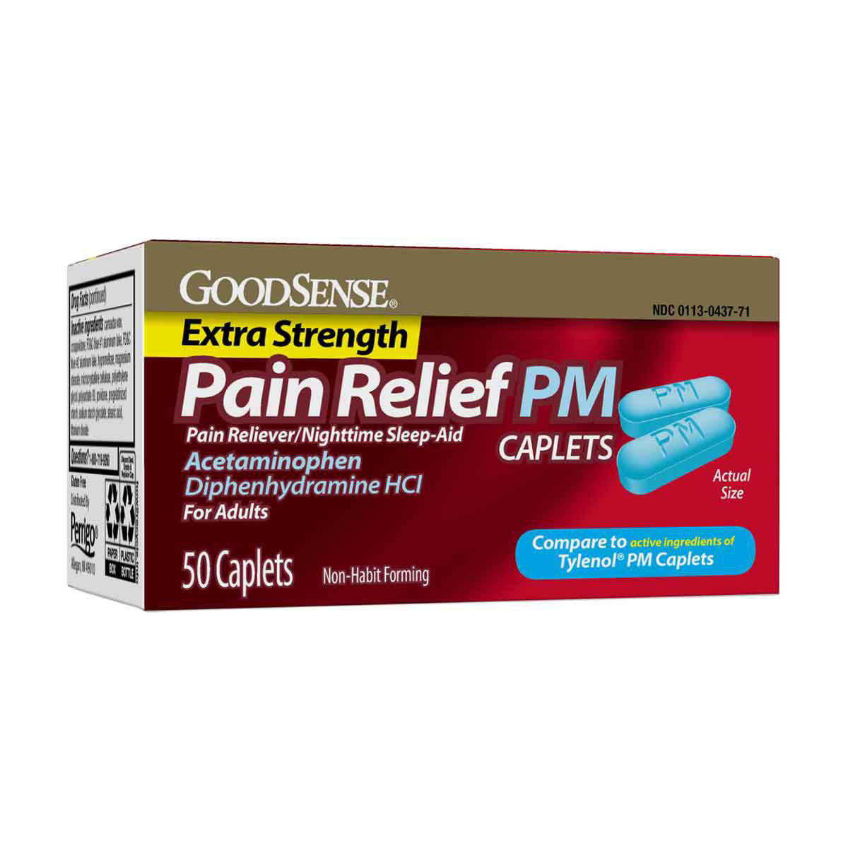 GoodSense Rapid Release Pain Relief, Acetaminophen Caplets 500 mg