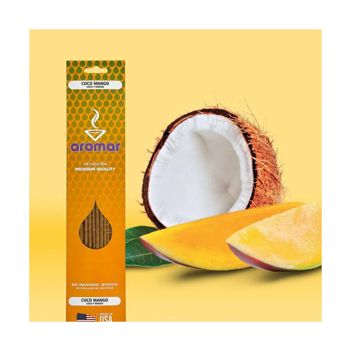 Aromar Incense Sticks, Coco Mango