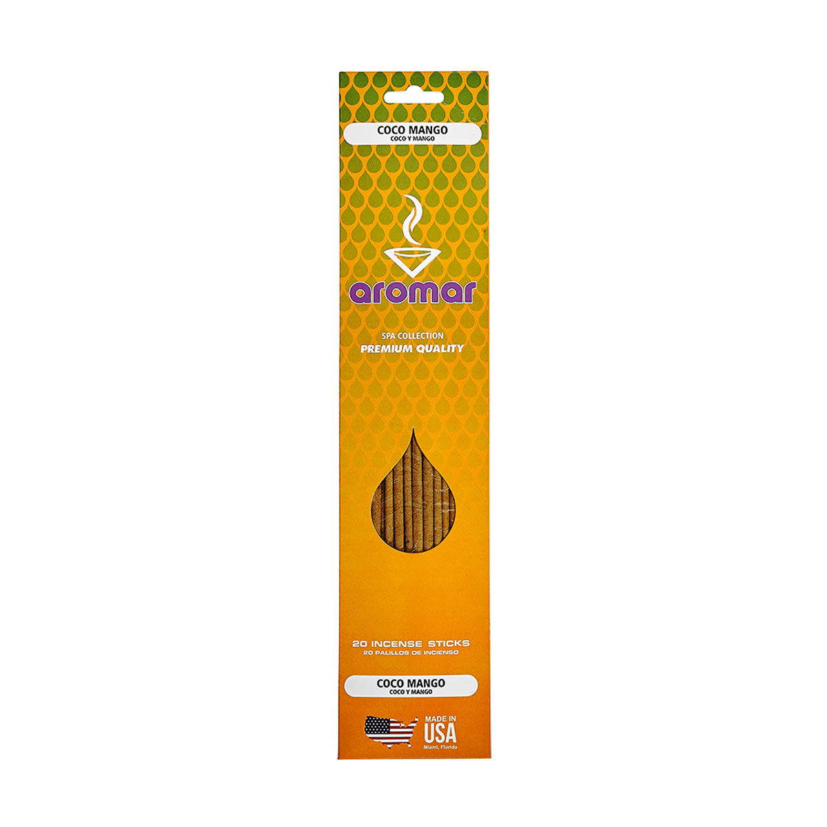 Aromar Incense Sticks, Coco Mango