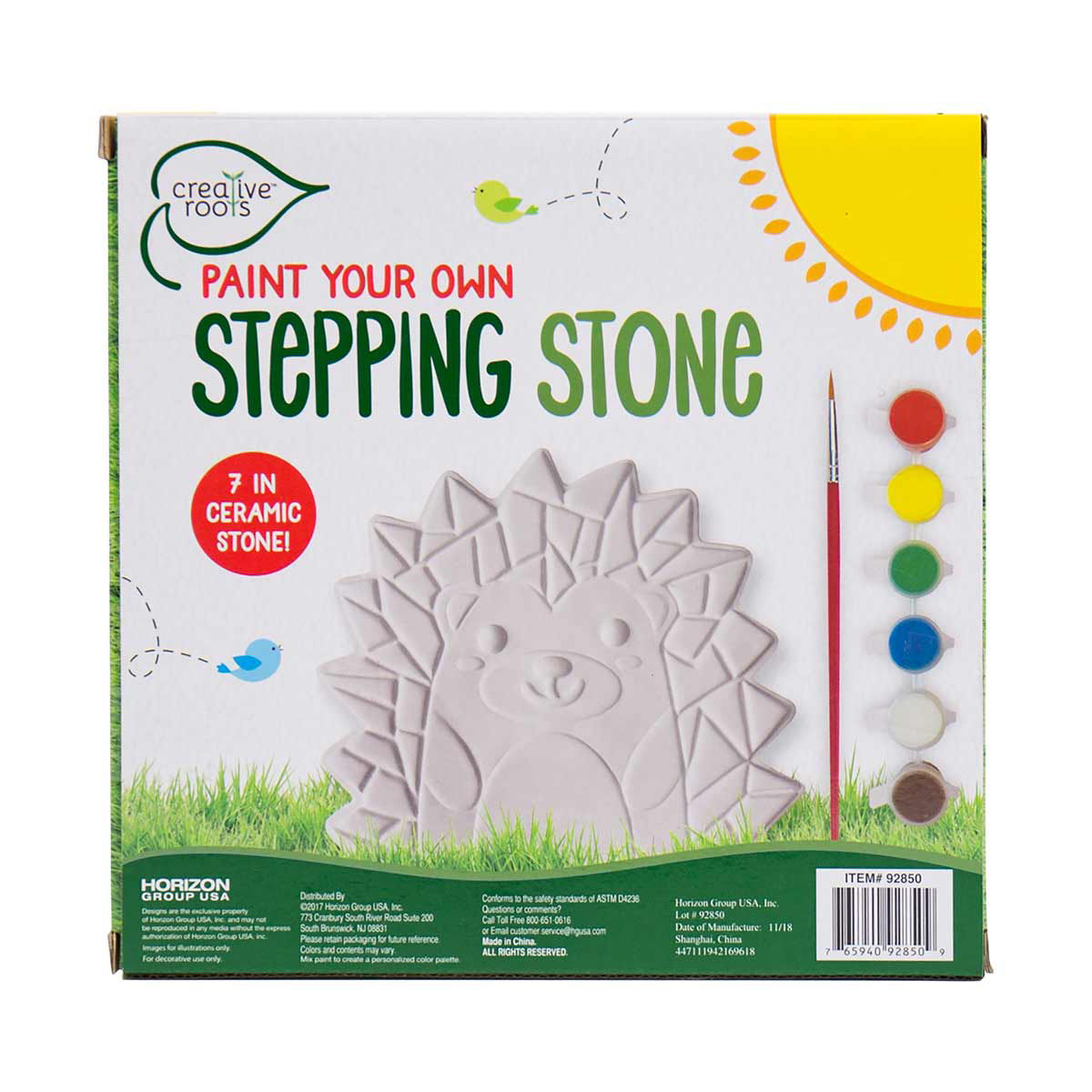 Creative Roots Paint Your Own Hedgehog Stepping Stone