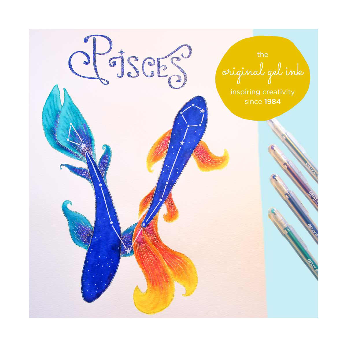 Gelly Roll Stardust Glitter Gel Pen, Silver Star