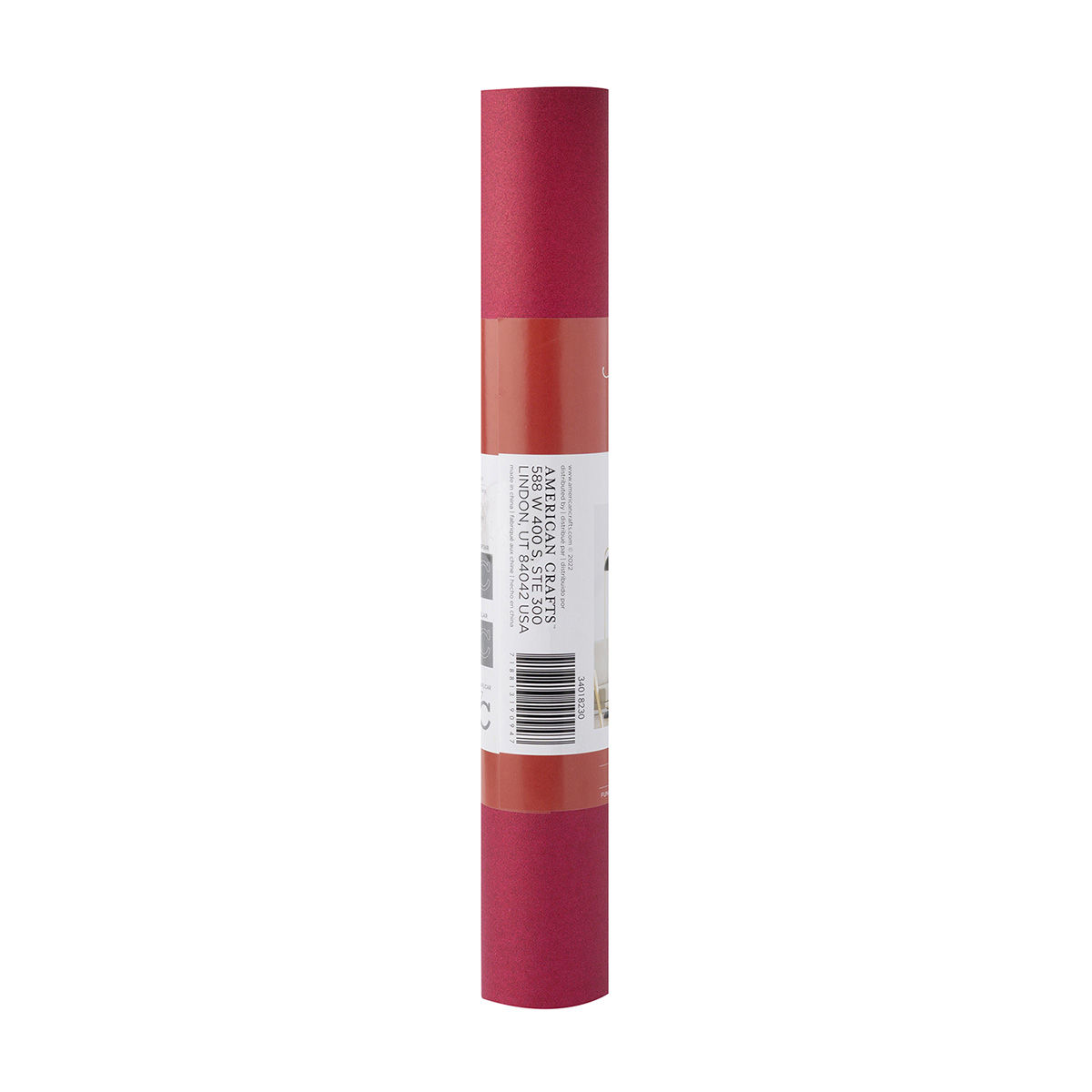 American Crafts Vinyl Roll, Glitter Red, 12 x 36 in