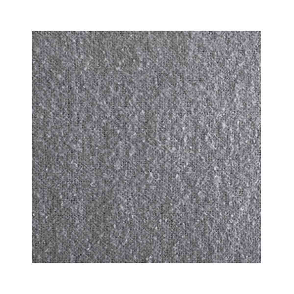 Woven Boucle Gray Throw With Fringe, 50 in x 60 in