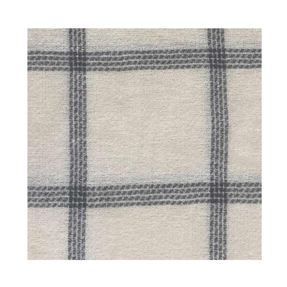 Woven Cream Simple Plaid Throw, 50 in x 60 in