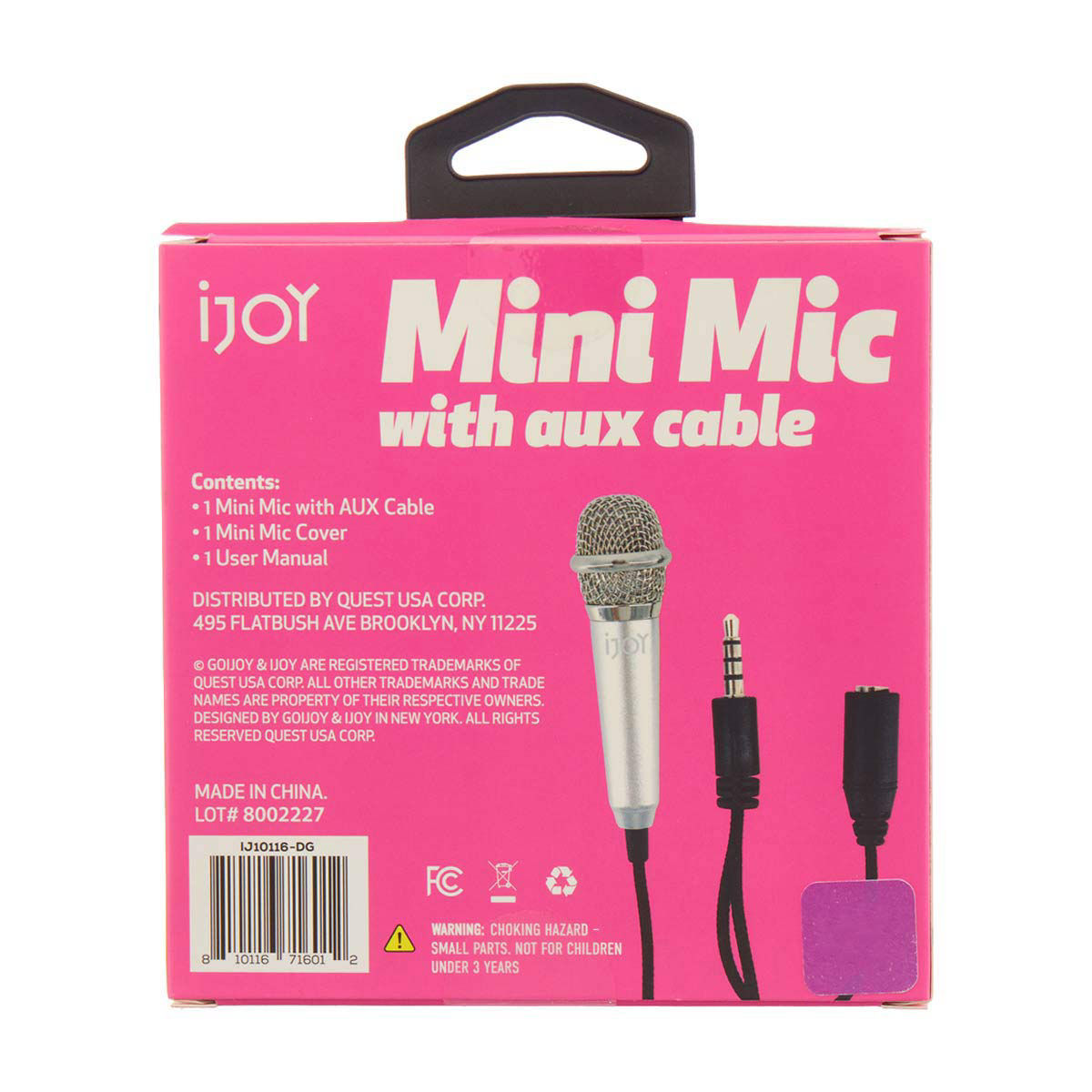 iJoy Hype Mini Mic with Aux Cable & Cover