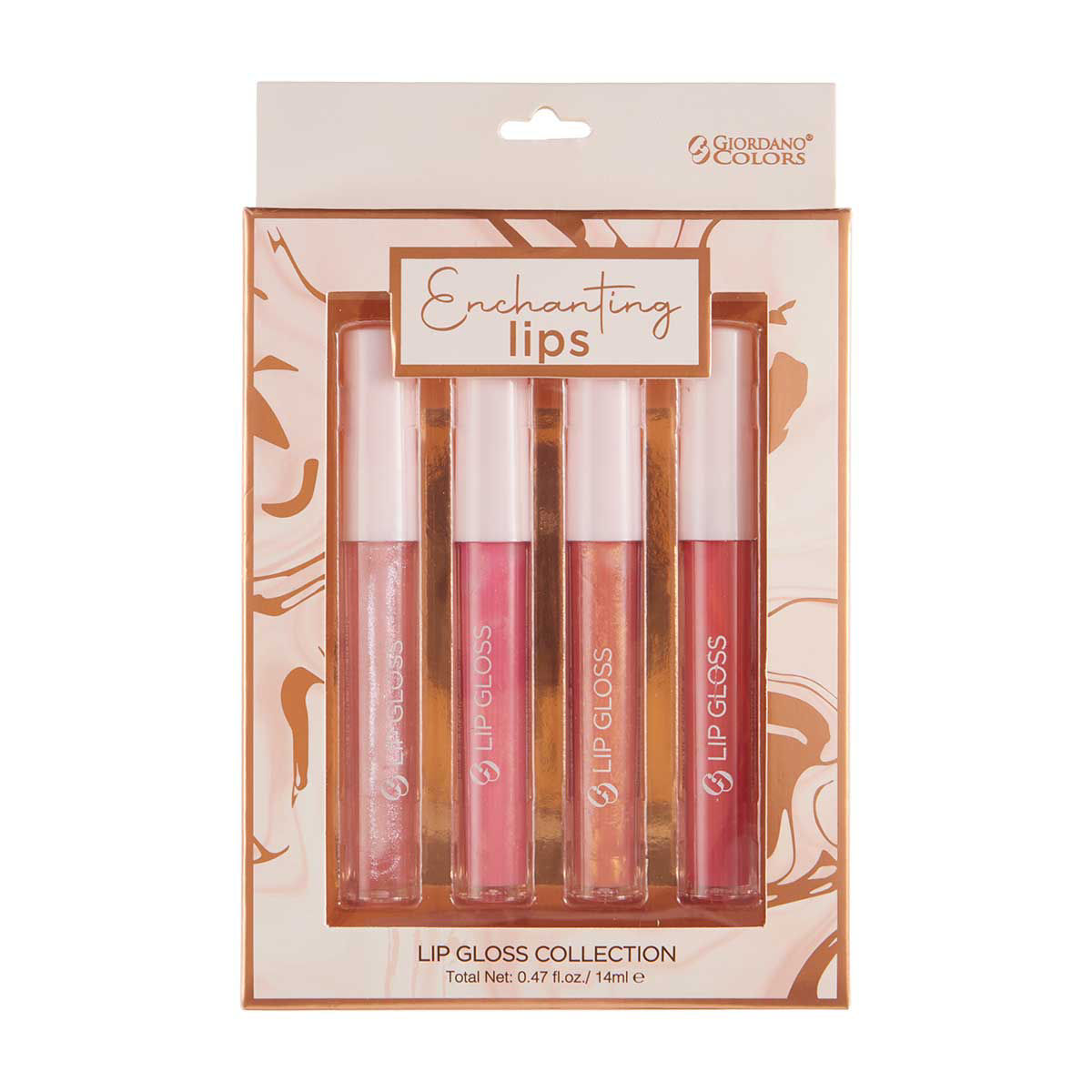 Giordano Colors Enchanting Lips Gloss Collection, 4 pack