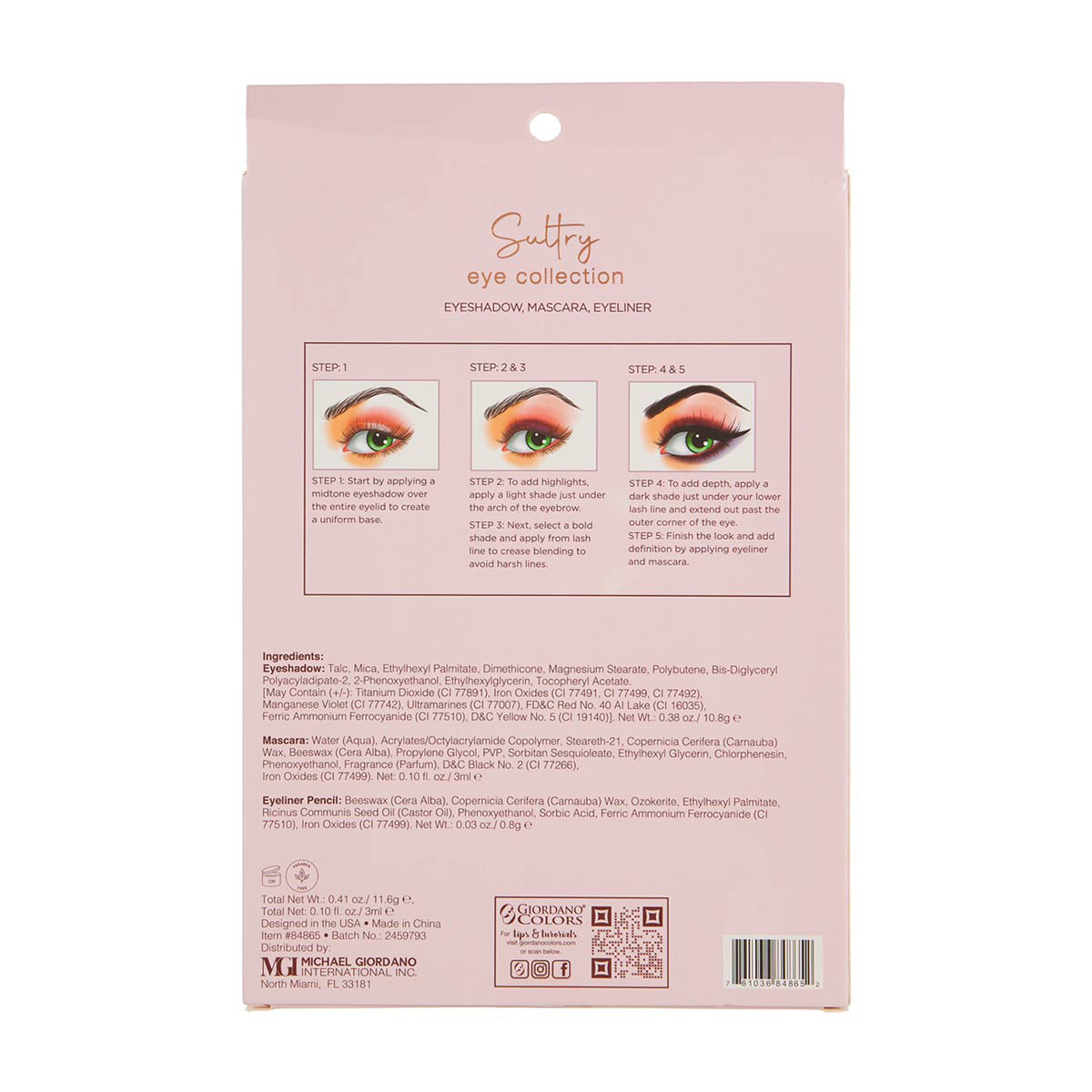 Giordano Colors Sultry Eye Collection