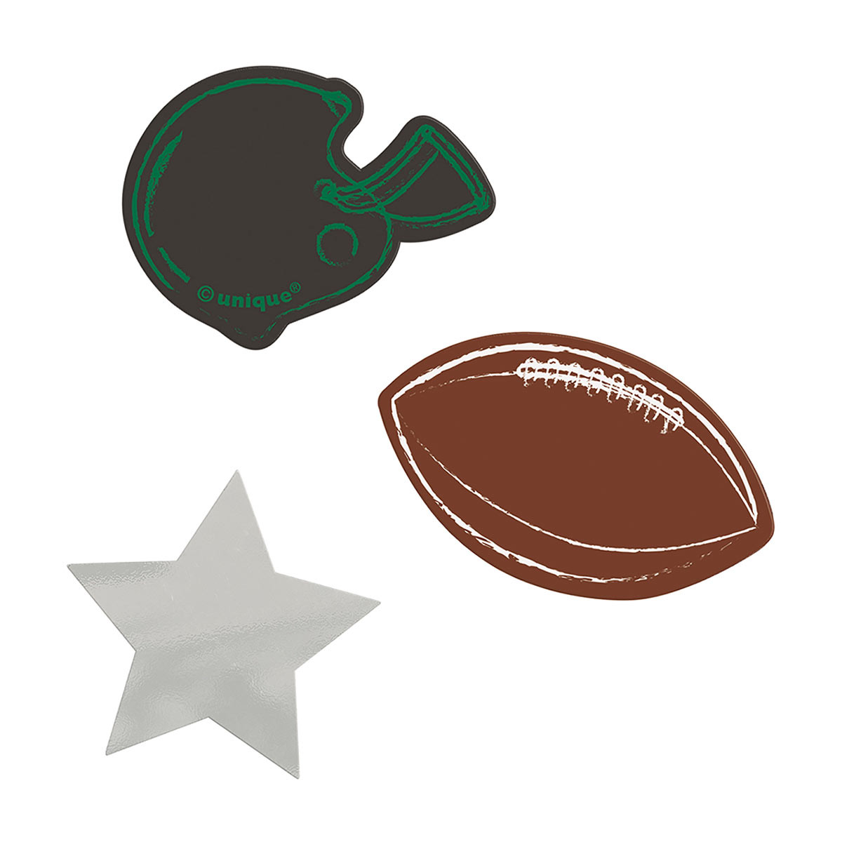 Unique Party! Jumbo Kickoff Football Paper Foil Confetti, 2 oz