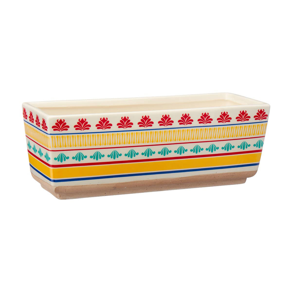 Decorative Ceramic Planter, Rectangular