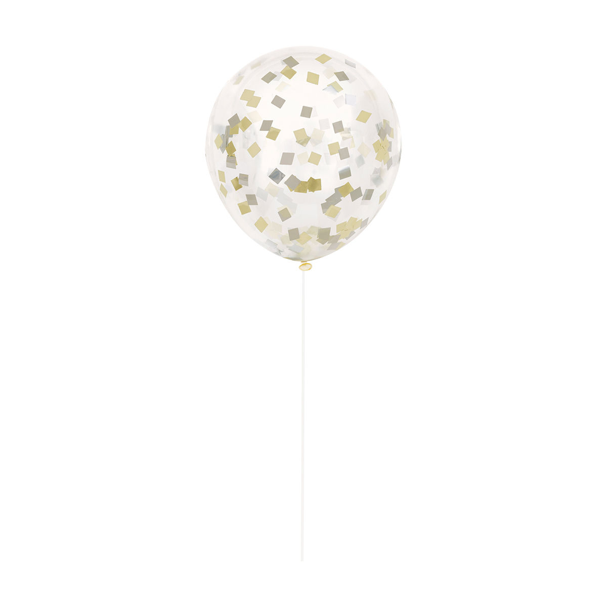 Latex Metallic Confetti Balloons, 6ct