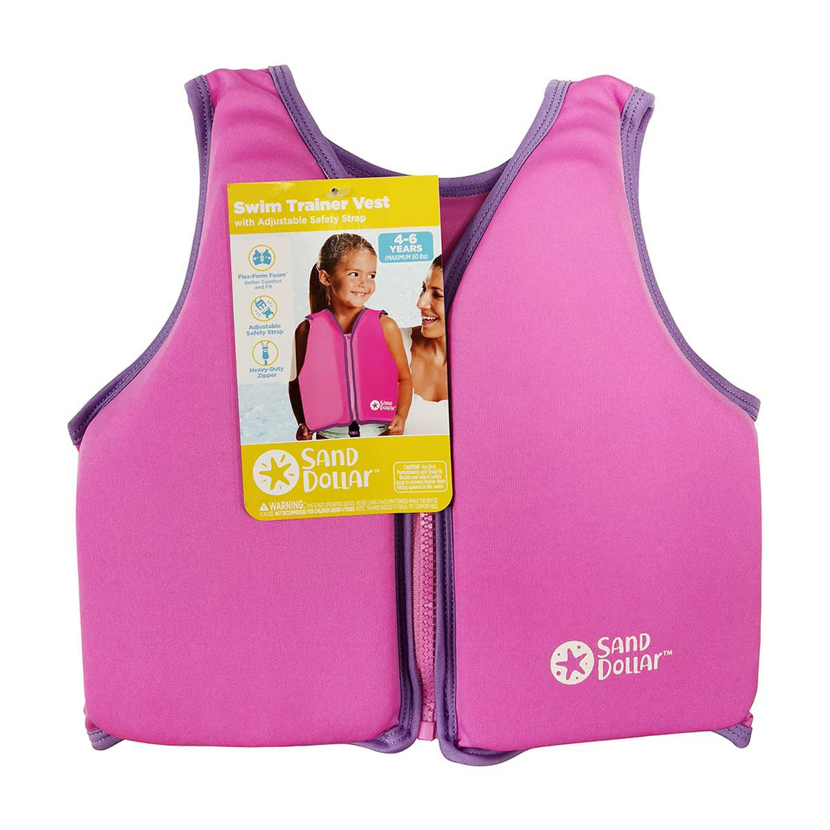 Sand Dollar Swim Trainer Vest with Adjustable Safety Strap