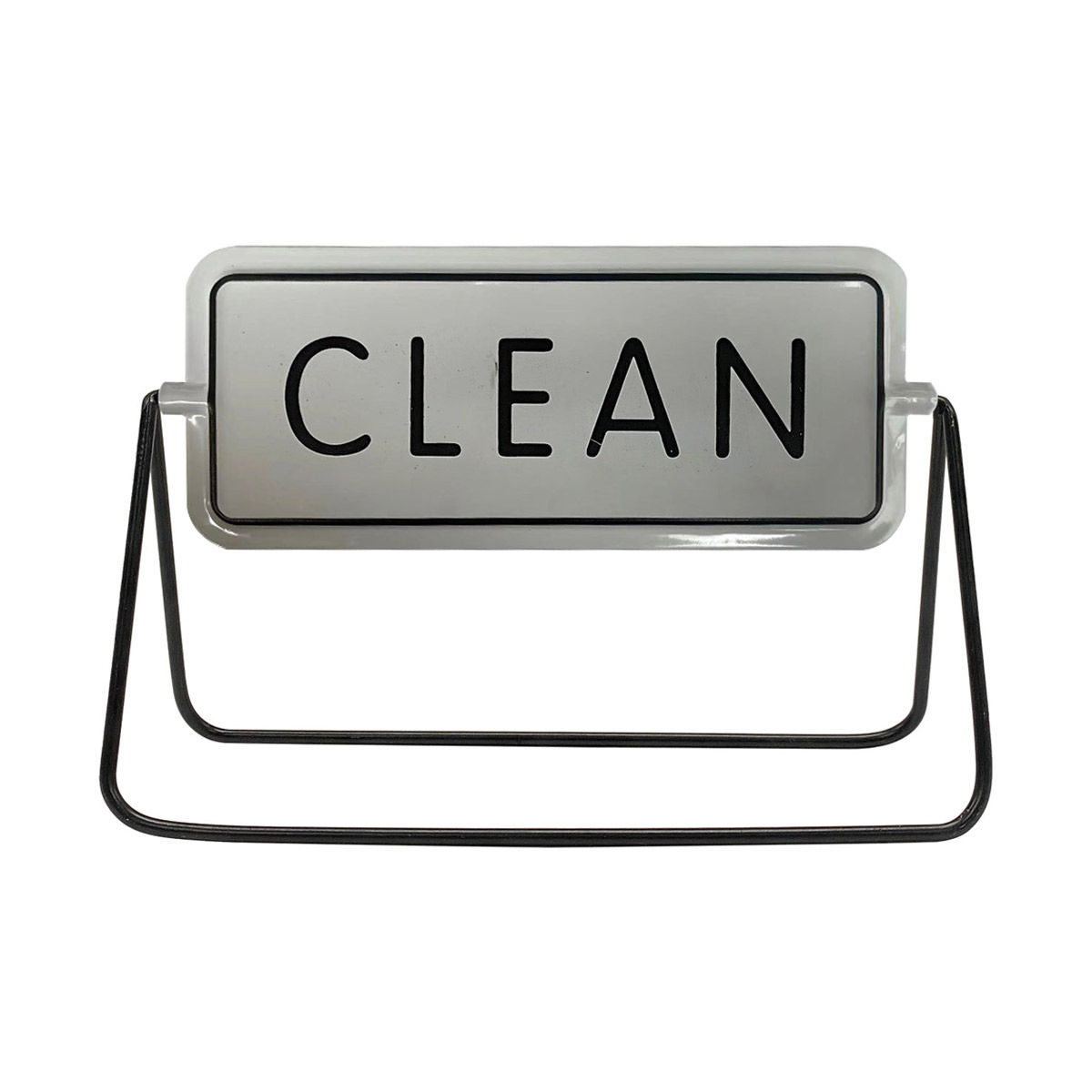 Metal Reversable 'Clean' and 'Dirty' Table Sign