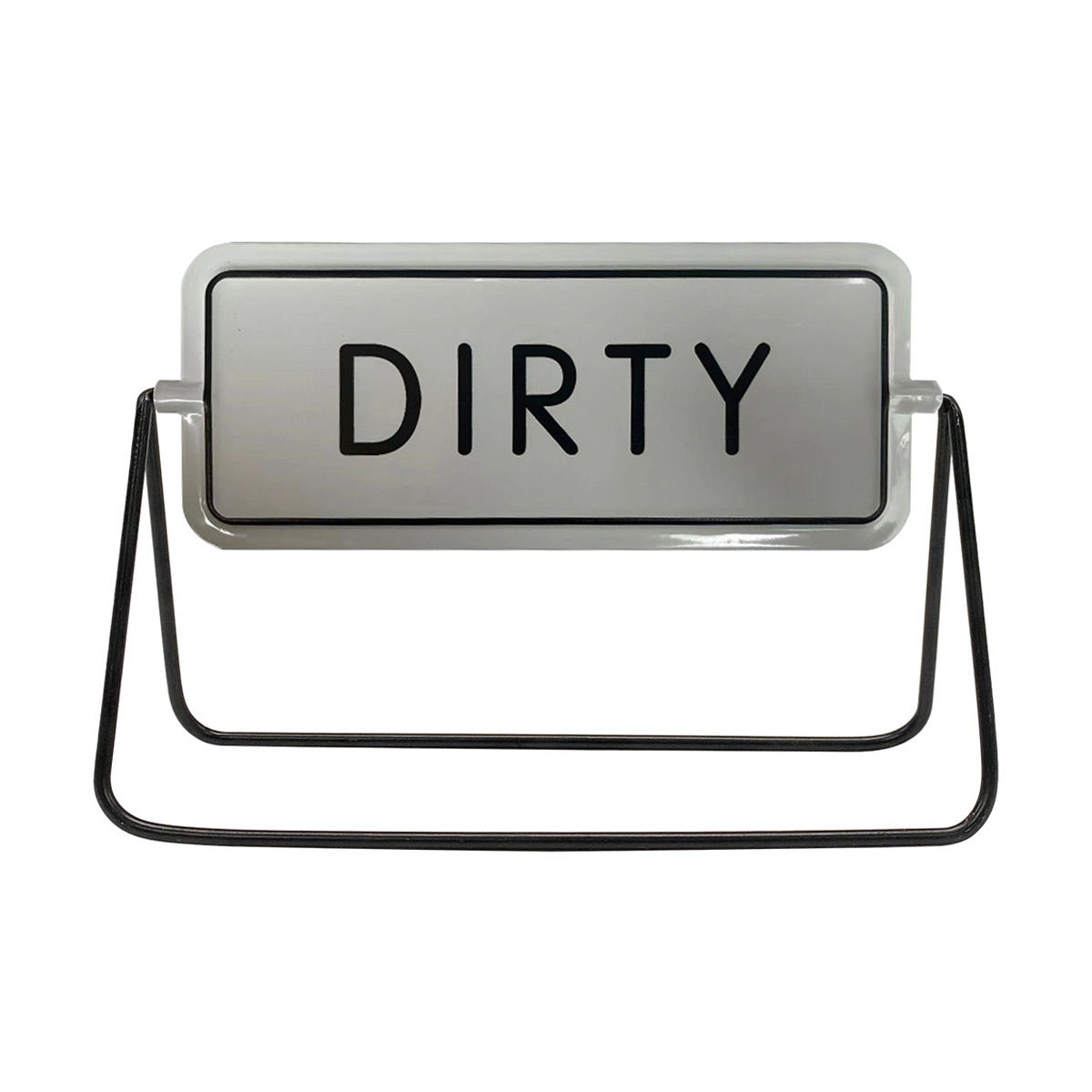 Metal Reversable 'Clean' and 'Dirty' Table Sign
