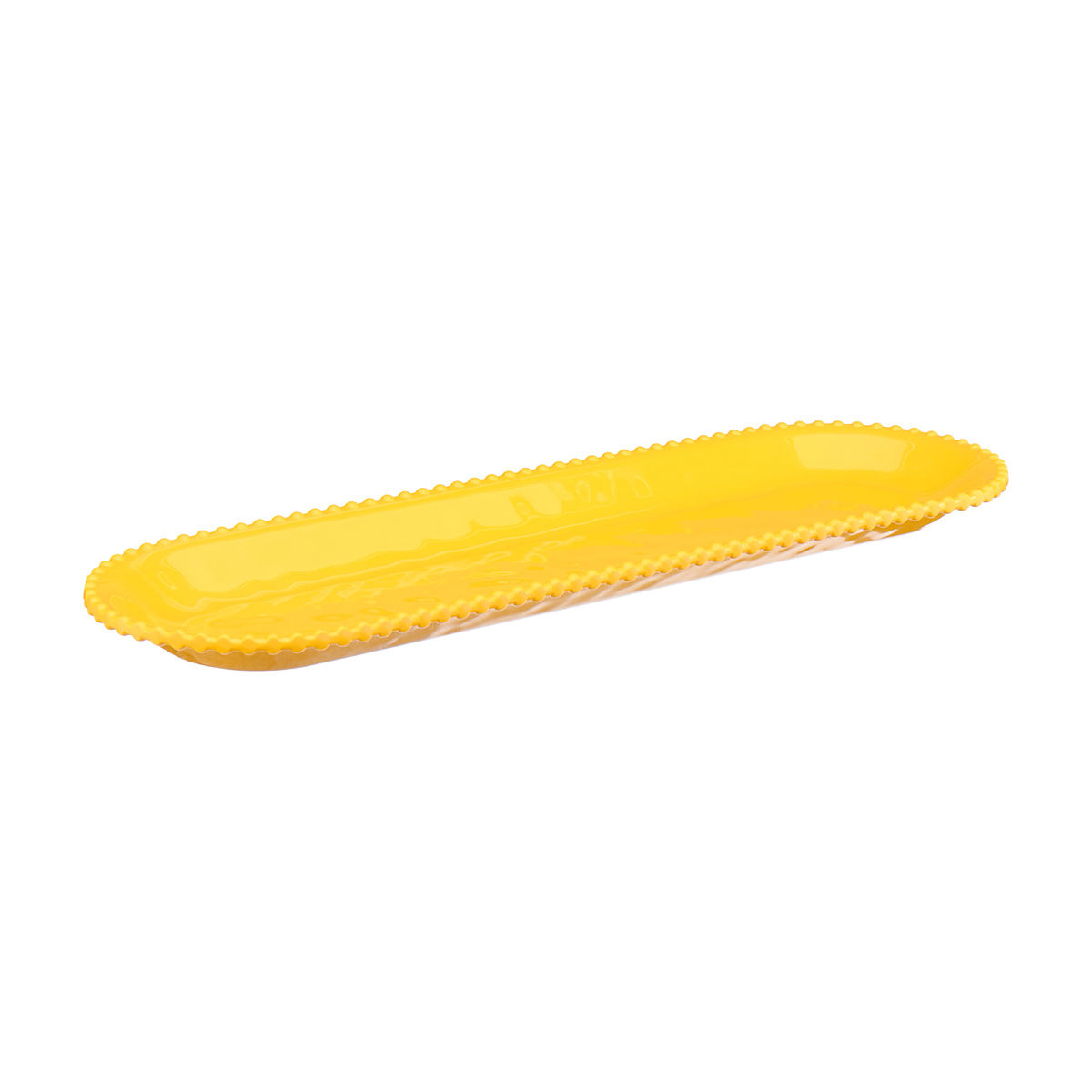 Oval Serving Tray, Yellow
