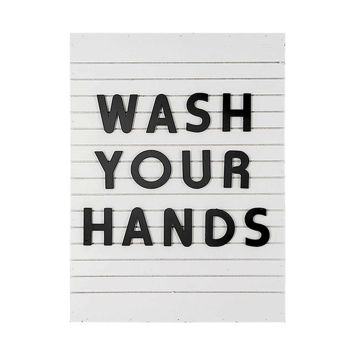 'Wash Your Hands' Wooden Wall Sign