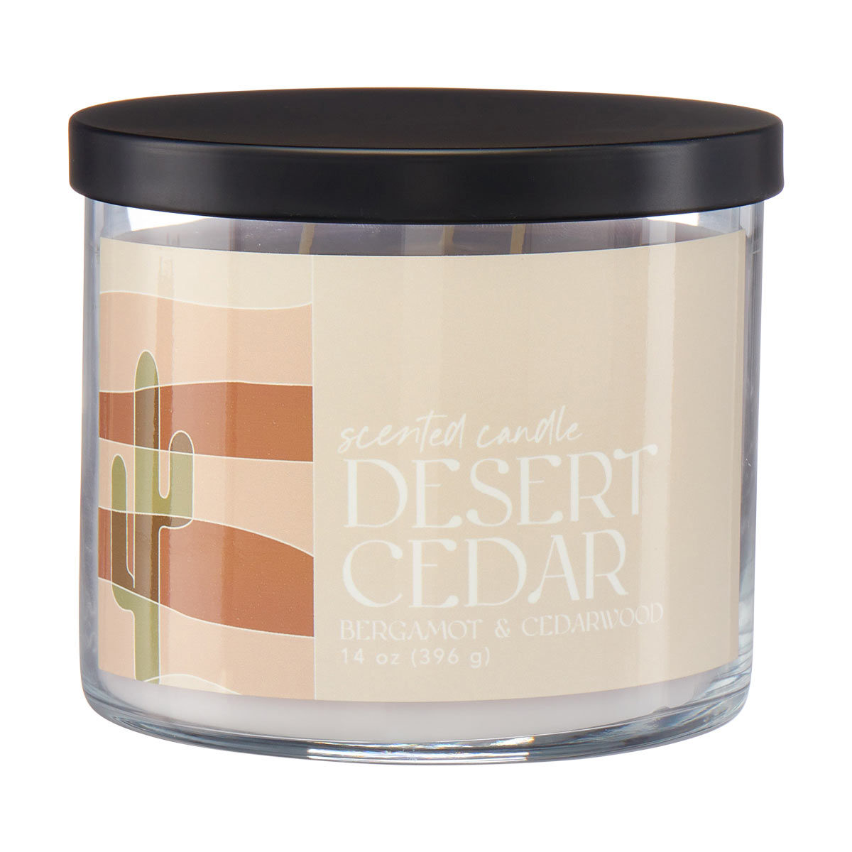 Desert Cedar Bergamot & Cedarwood Scented Candle, 14 oz