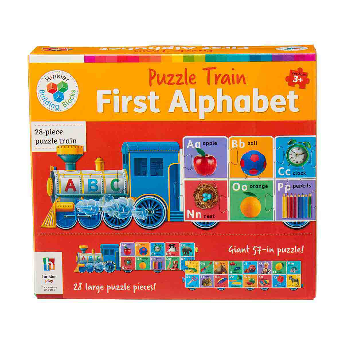 Building Blocks Puzzle Train: First Alphabet