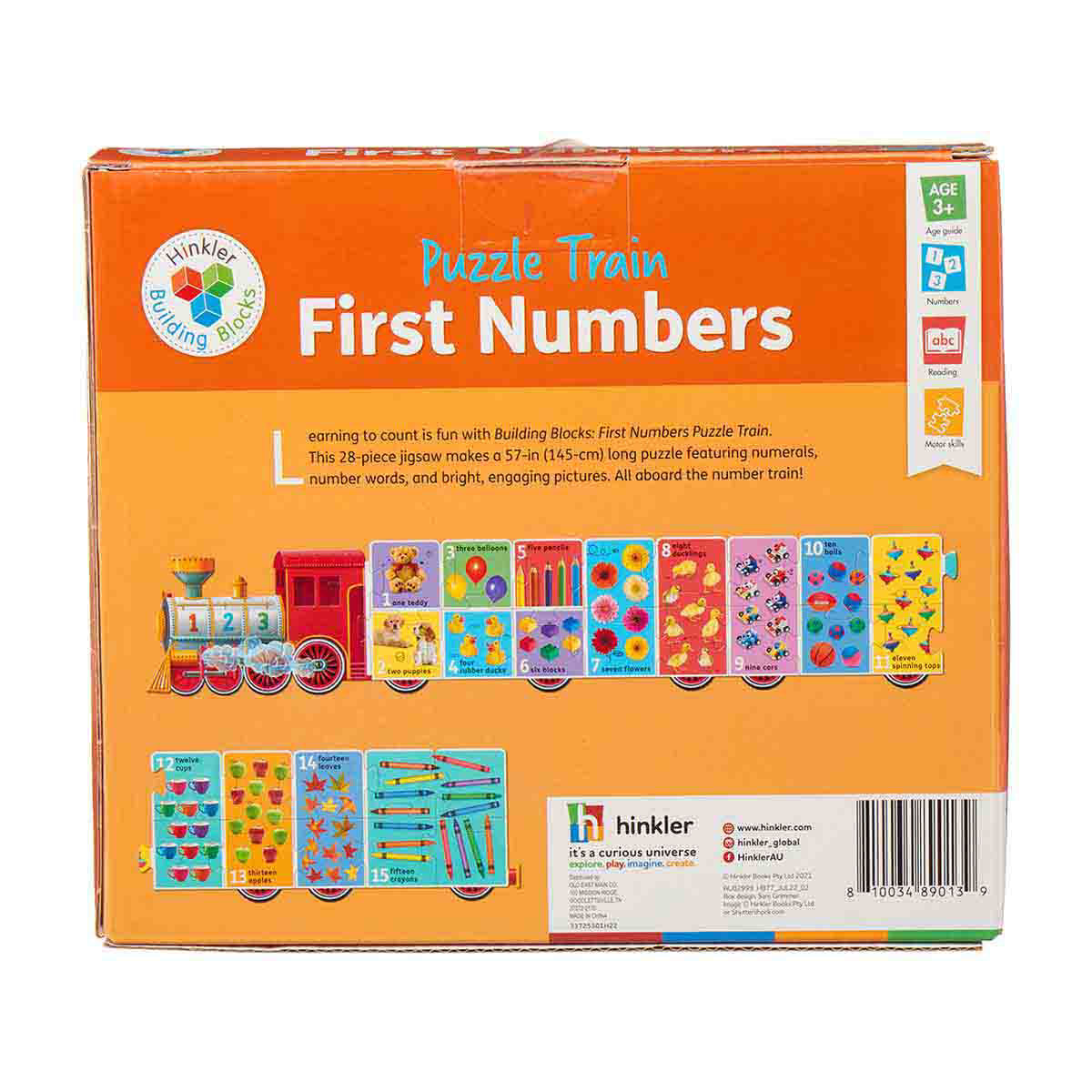 Building Blocks Puzzle Train: First Numbers