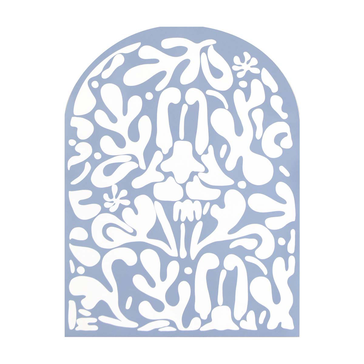 Blue Arched Window Hanging Sign