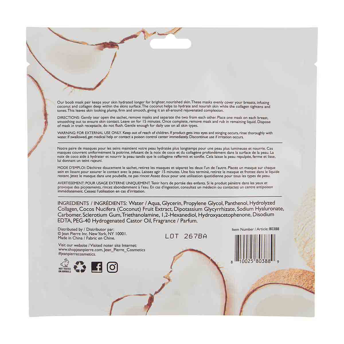 Skip the Spa Nourishing & Firming Coconut + Collagen Boob Mask