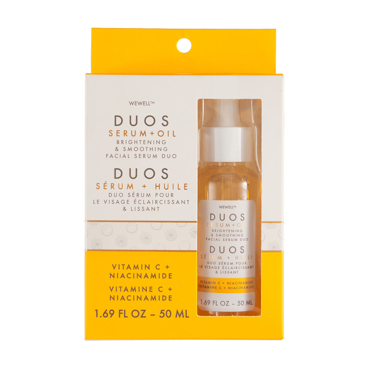 WeWell Duos Brightening + Smoothing Facial Serum with Vitamin C and ...