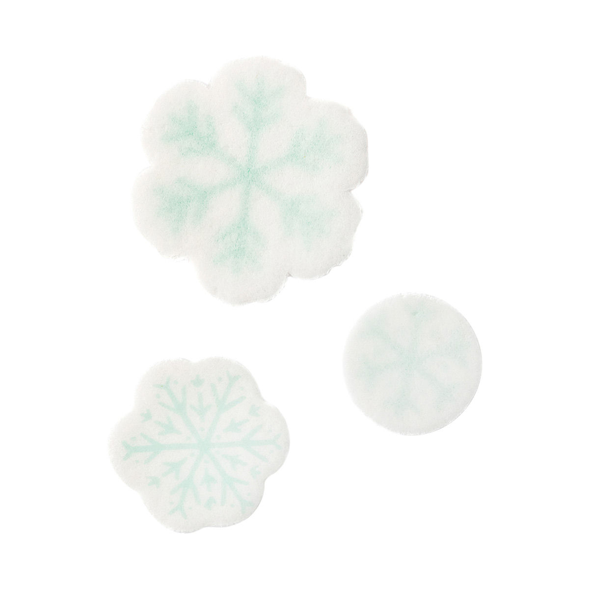 Sweetshop Edible Stickers Snowflakes 16 Pieces