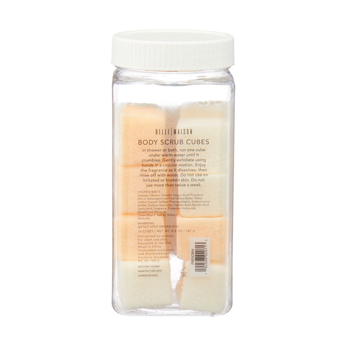 Belle Maison Exfoliating Body Scrubs Cubes, Vanilla