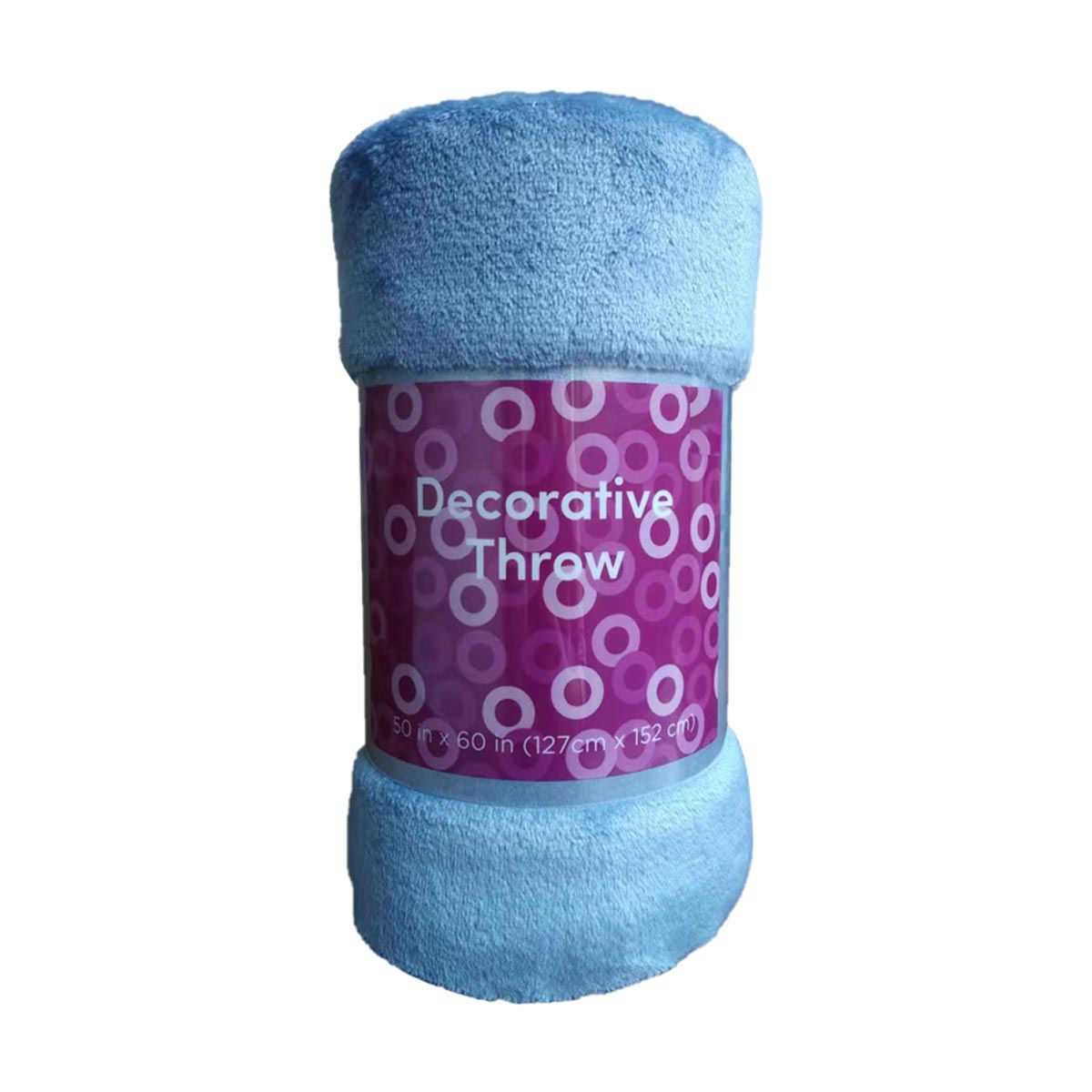 Decorative Plush Throw, Blue