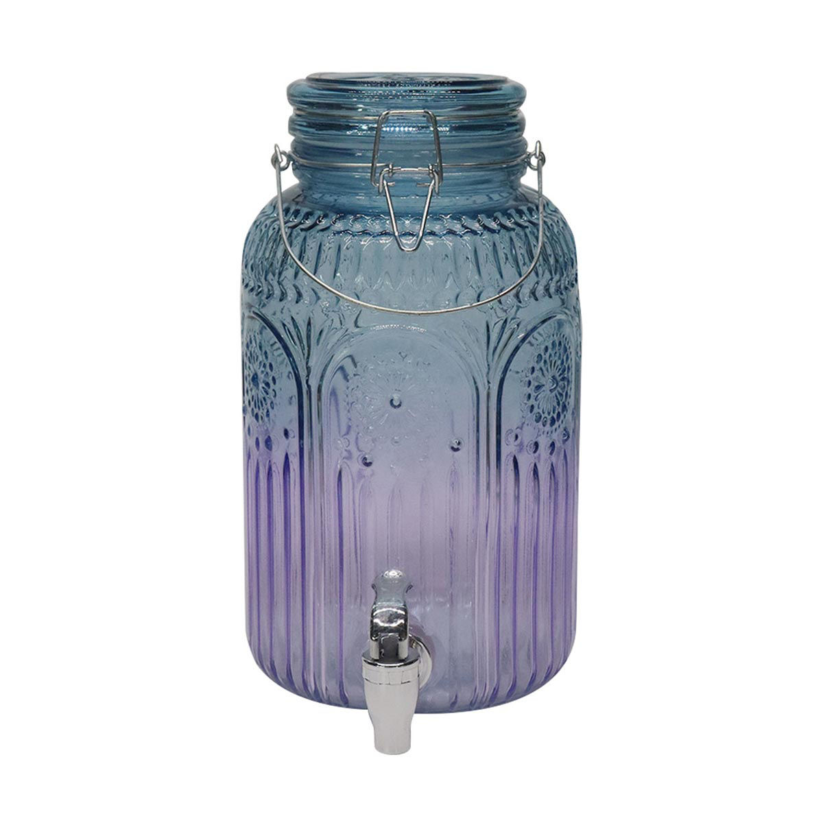 Decorative Embossed Ombre Glass Dispenser
