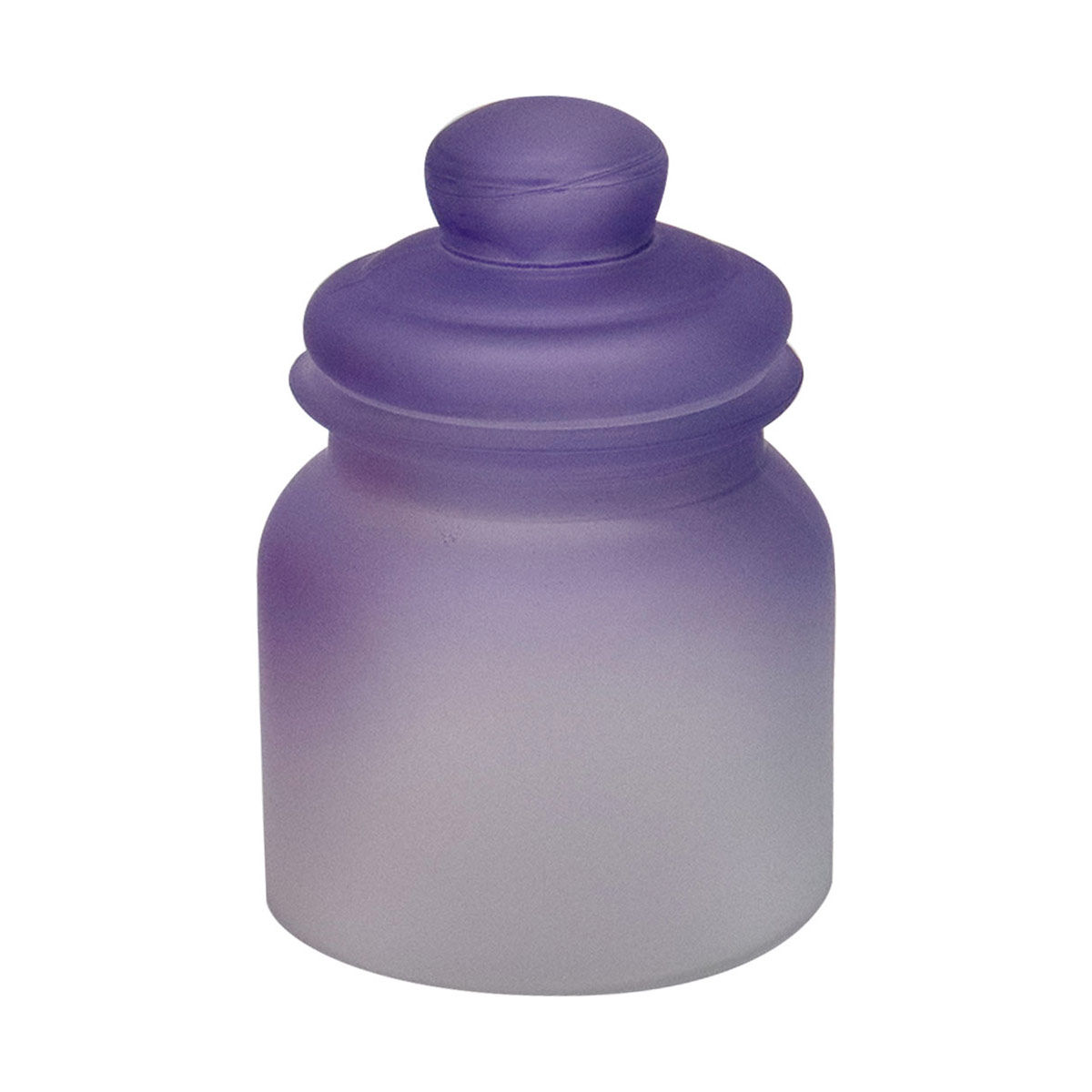 Decorative Ombre Glass Canister, Purple