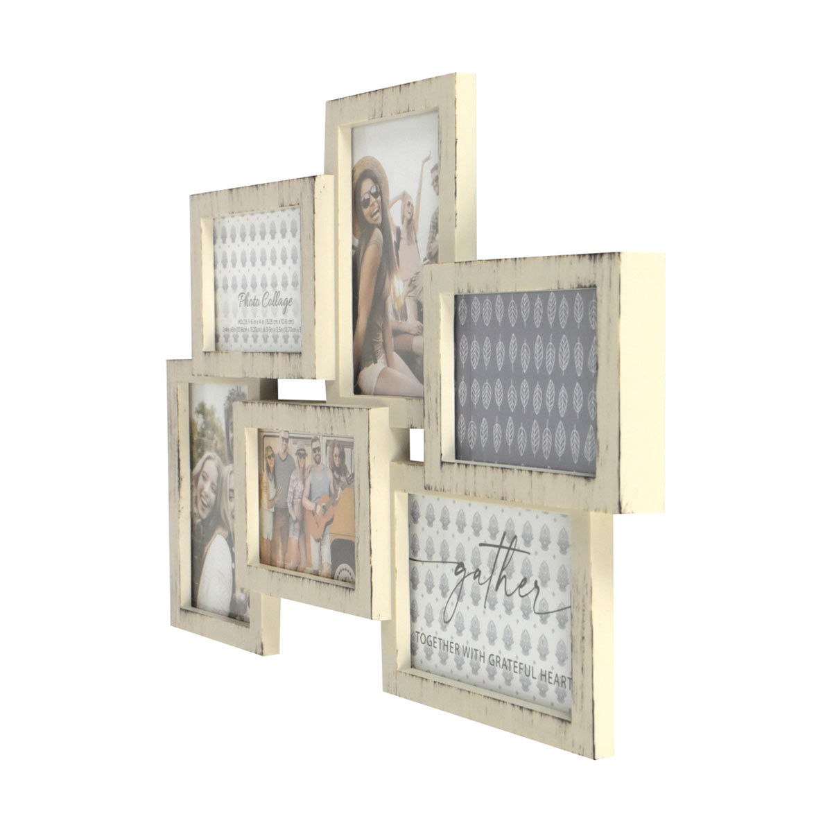 6-Photo Collage Frame, Wood