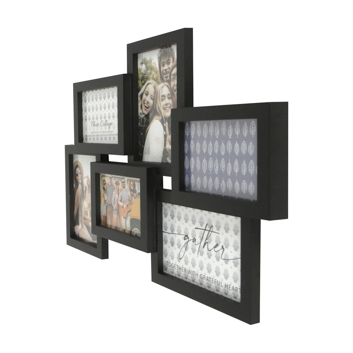 6-Photo Collage Frame, Black