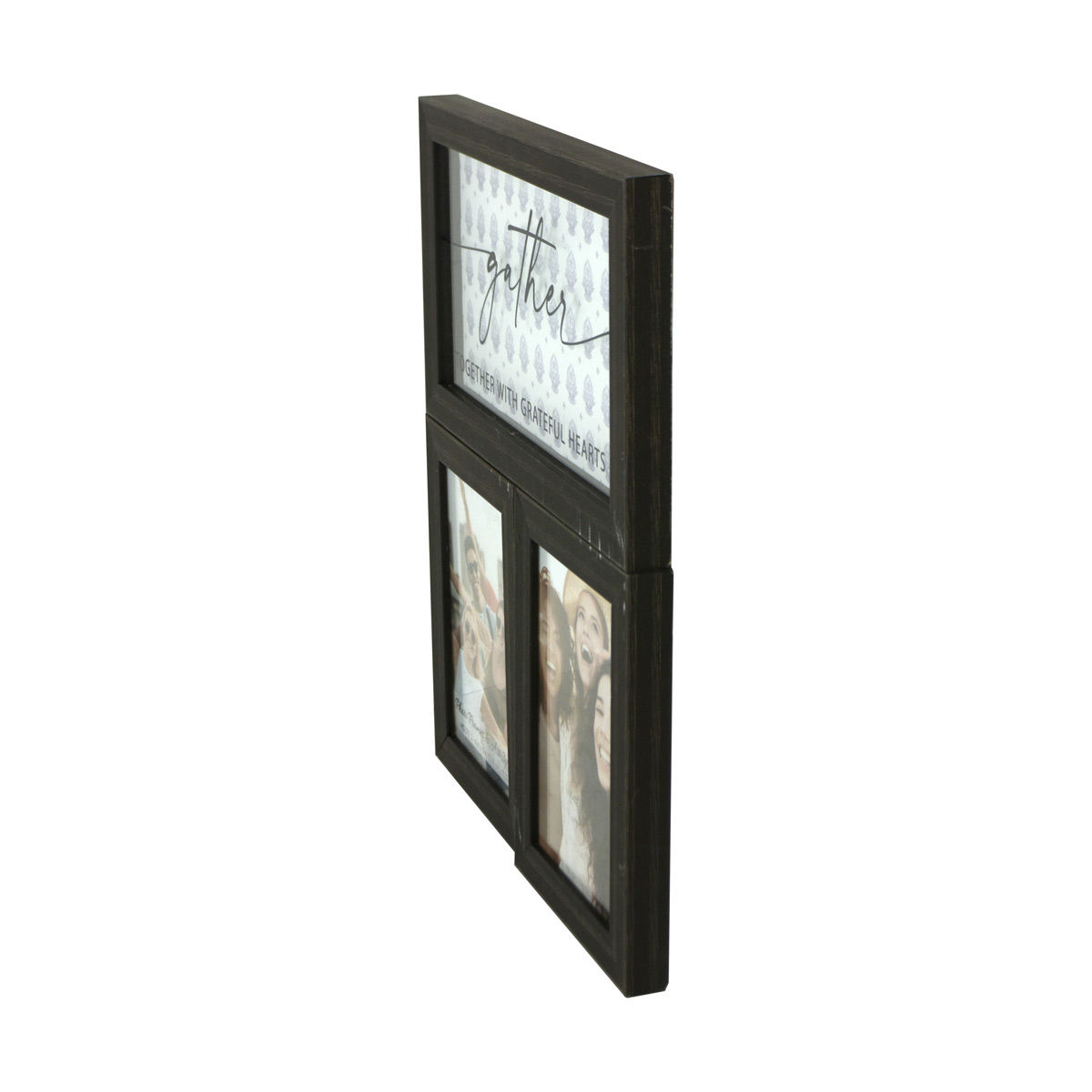 Dual Photo Collage Frame Set, Black