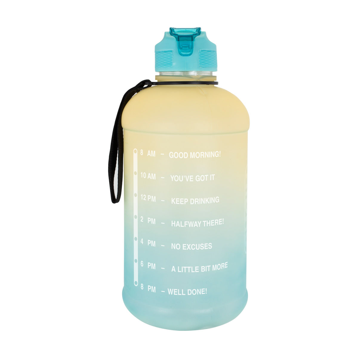 HiDr8 Ombre Flip Top Motivational Bottle, 73 oz