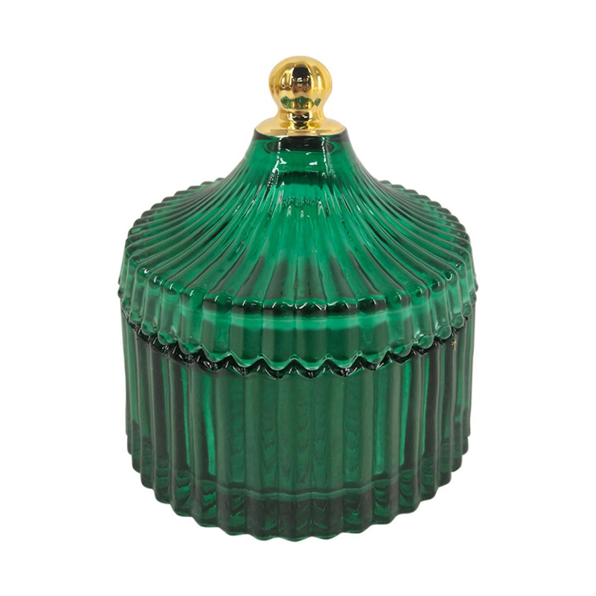 Glass Container, Emerald